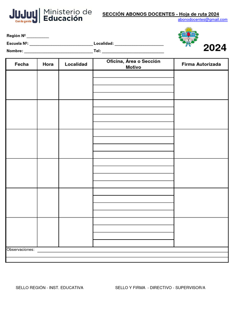 1 - Hoja de Ruta Actualizada 2024 | PDF