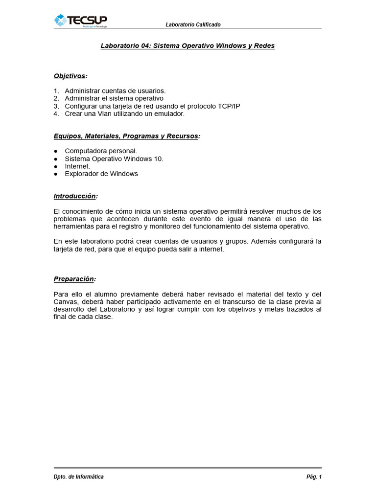 Lab04 Yaguno Huamani Angel Eduardo | PDF | Dirección IP | Red de ...