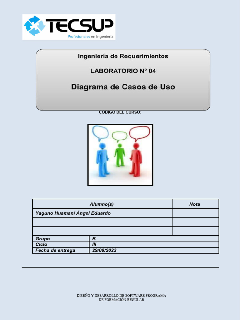Lab 04 - Diagrama de Casos de Uso | PDF | Caso de uso | Informática