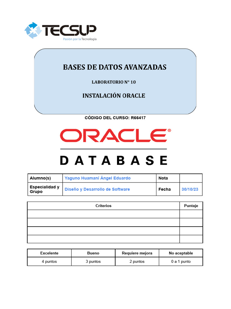 Lab10 Bdav PLSQL 1 | PDF | Bases de datos | SQL