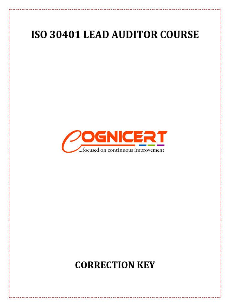 Iso 30401 Lead Auditor Course CK | PDF | Knowledge Management | Mentorship