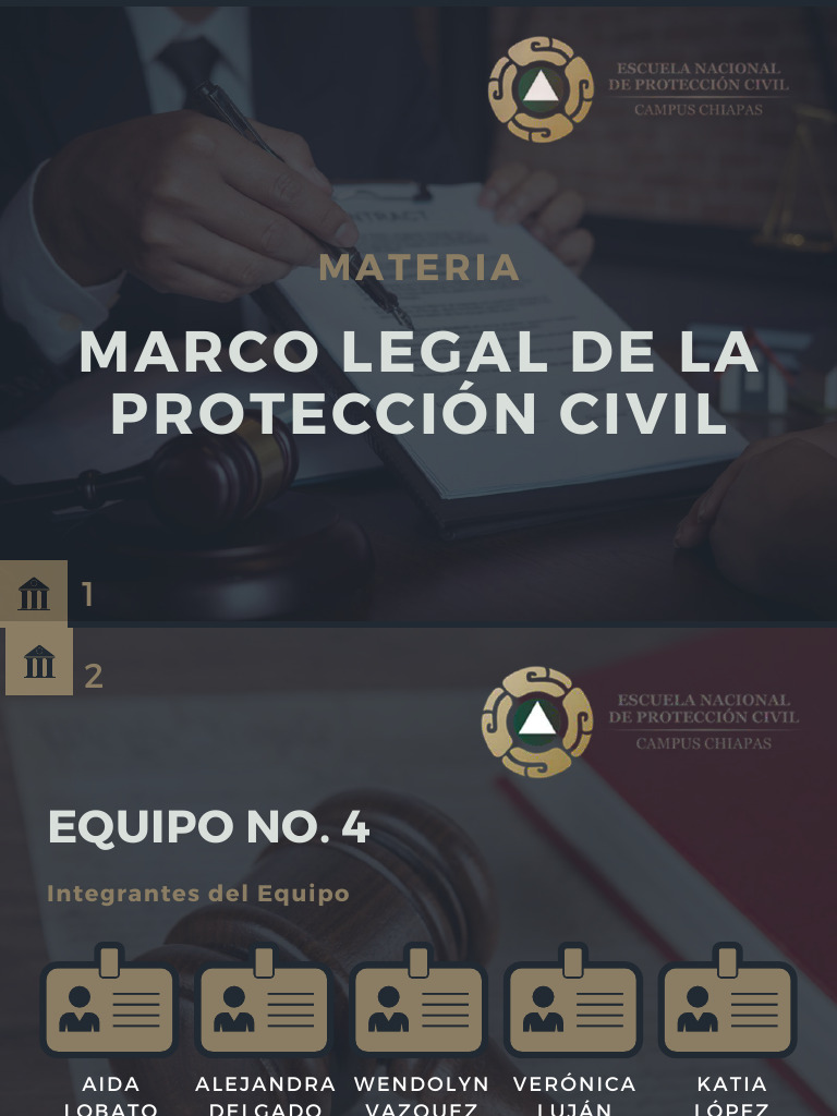 Ambito Legal de La Proteccion Civil Equipo 4 | PDF