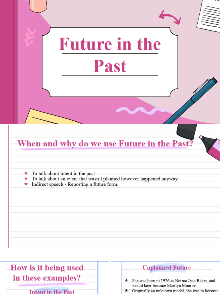 Future in The Past Grammar Drills Grammar Guides Oneonone Activities ...