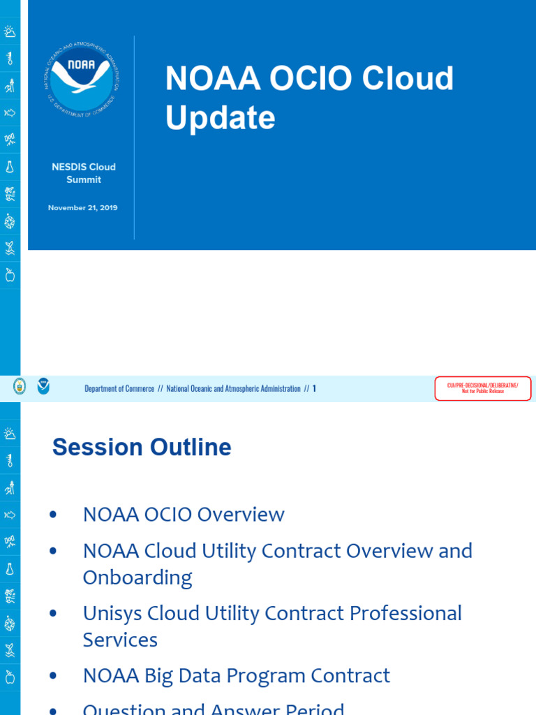 NOAA Cloud Utility Contract Overview | PDF | Cloud Computing | Software As A Service