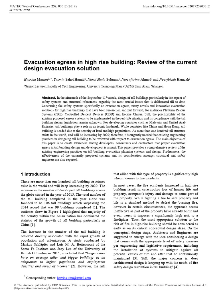 Emergrncy Escape | PDF | Emergency Evacuation | Firefighter