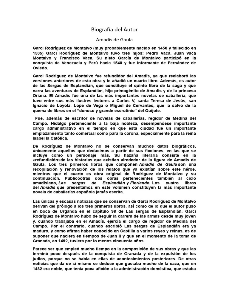 Biografía del Autor | PDF