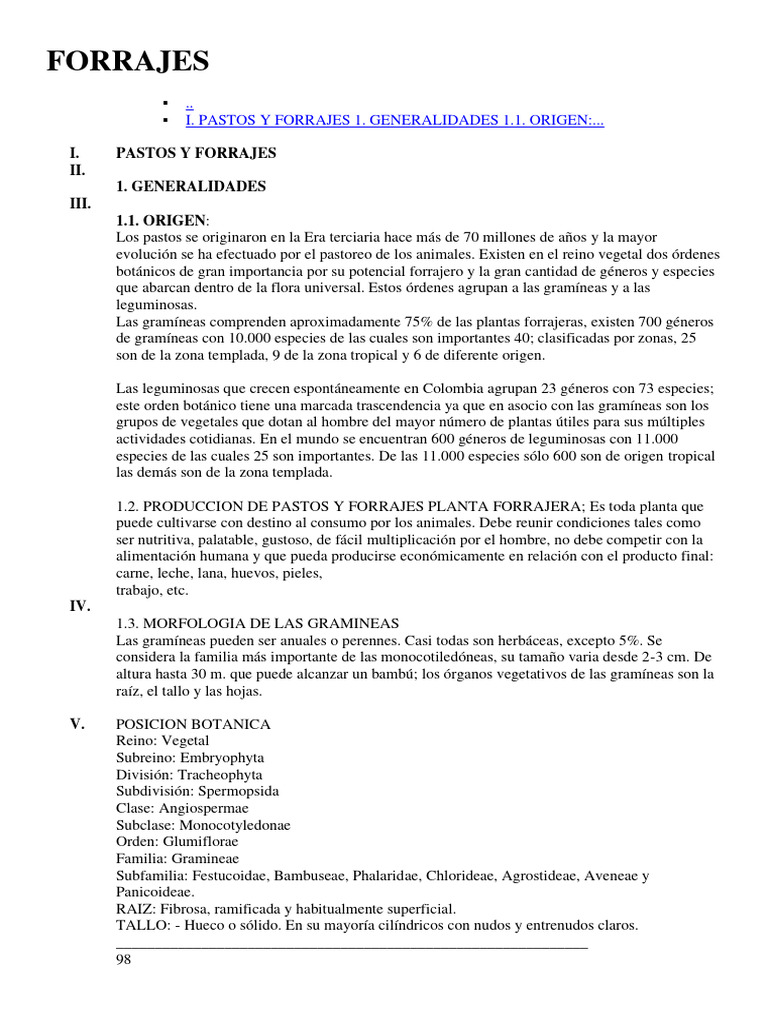 FORRAJES | PDF