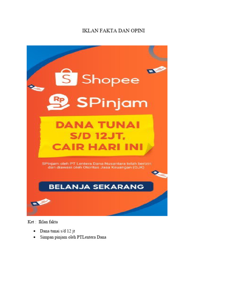 Iklan Fakta Dan Opini | PDF