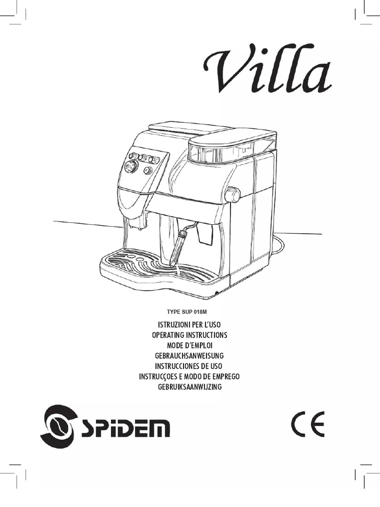 Cafeteira Spidem Villa | PDF