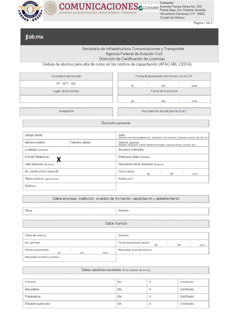 Cedula 6 para Llenar | PDF