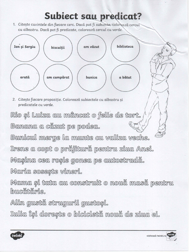 Fisa Subiect Sau Predicat | PDF