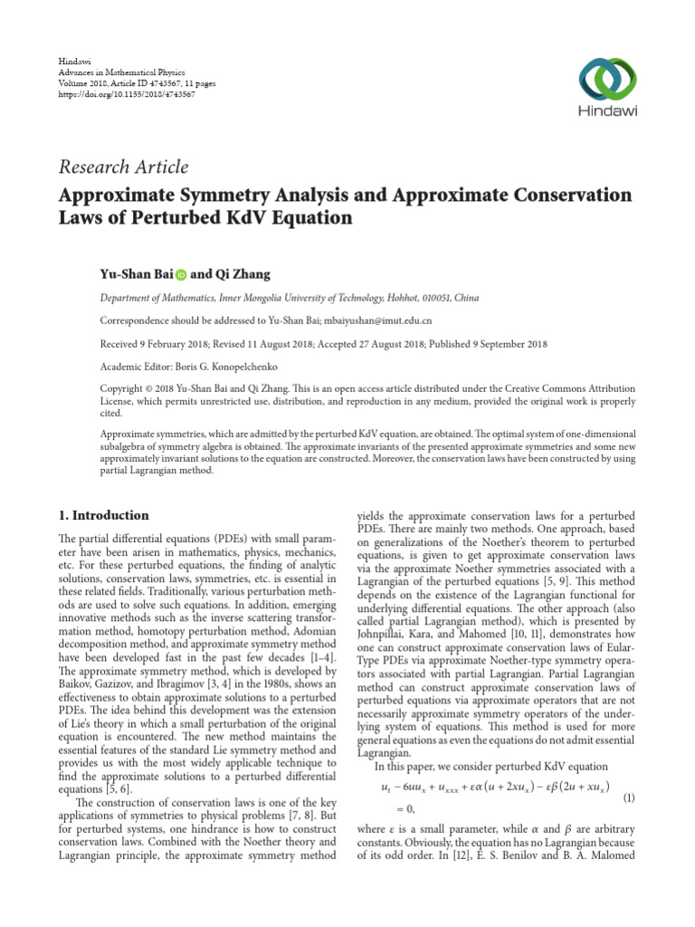 Sixth China Yu-Shan | PDF | Visual Cortex | Lie Algebra