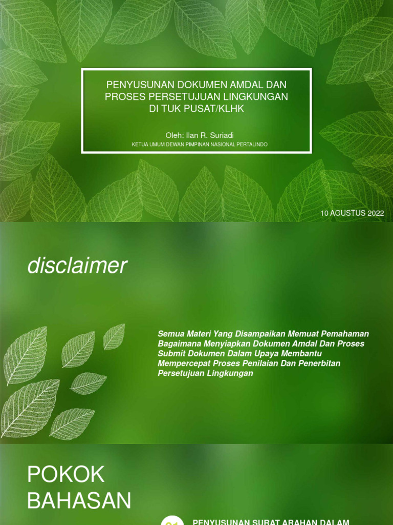 Ilan RS - Penyusunan Dokumen Amdal Dan Persetujuan Lingkungan | PDF