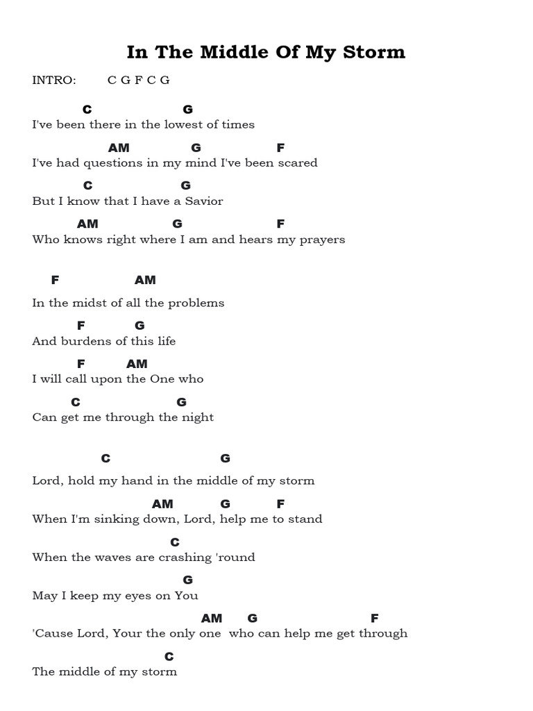 In The Middle of My Storm | PDF