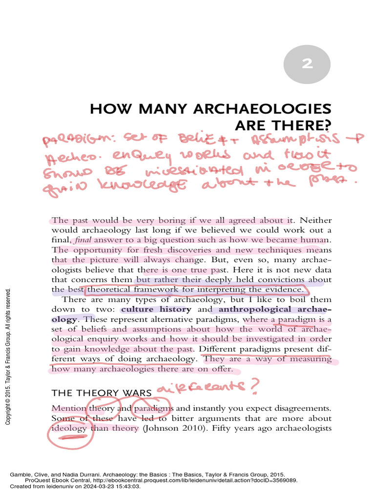 Archaeology The Basics The Basics - (2. How Many Archaeologies Are ...