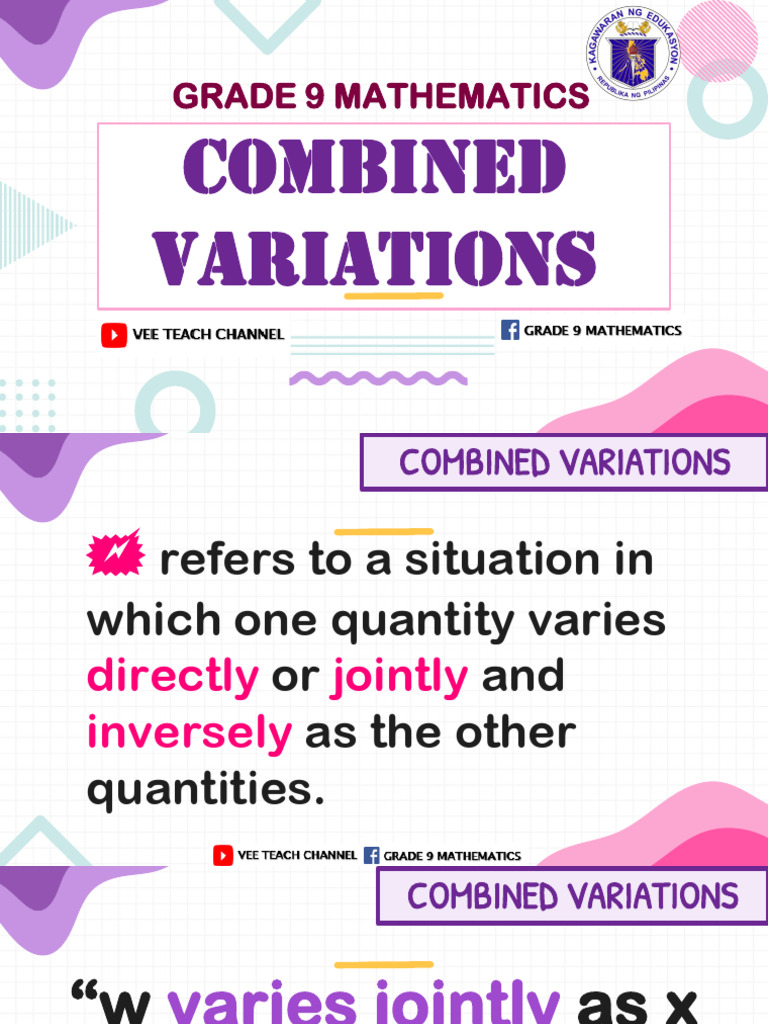 COMBINED-VARIATIONS | PDF