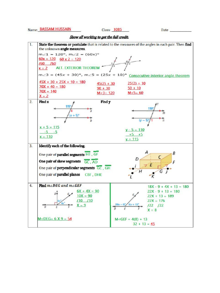 Geometrty HW 2 Q2 | PDF