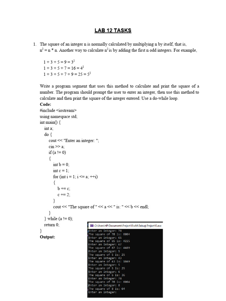Lab 12 | PDF | Computer Programming | Software Engineering