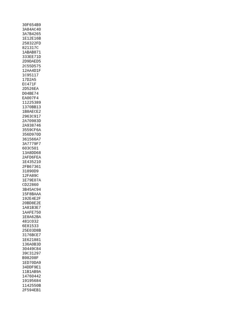 Alphanumeric Document Codes | PDF