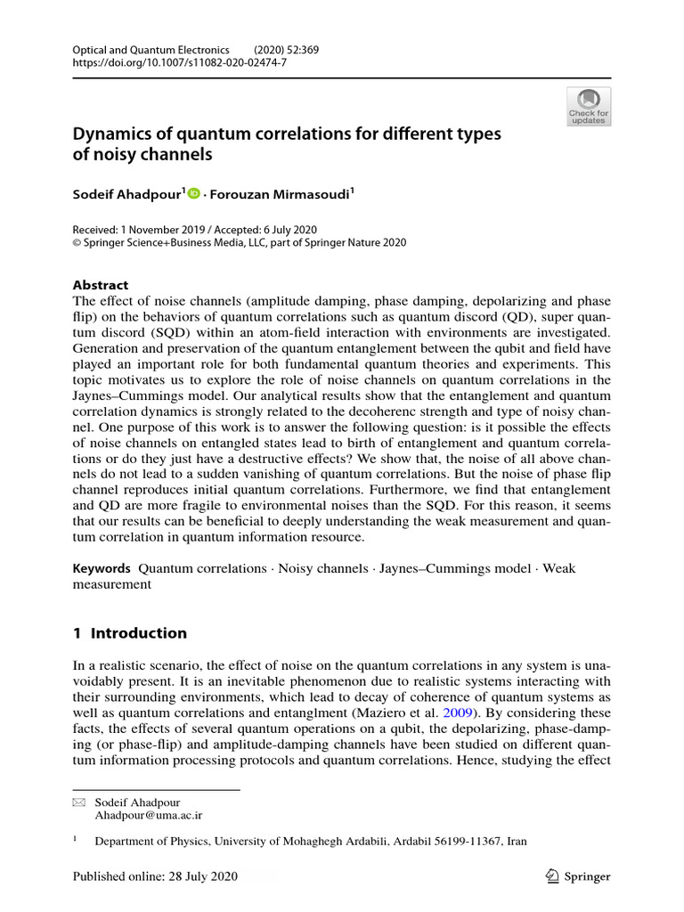 Quantum Discord | PDF | Quantum Entanglement | Quantum Mechanics