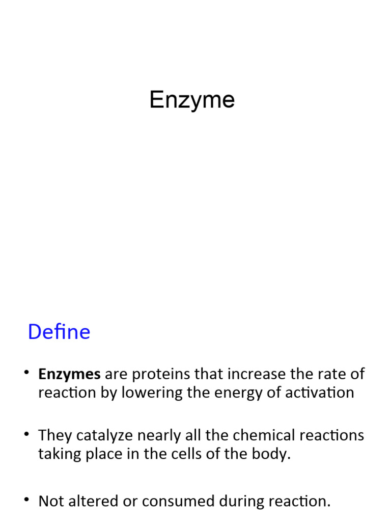 Enzymes Ppt 1 | PDF