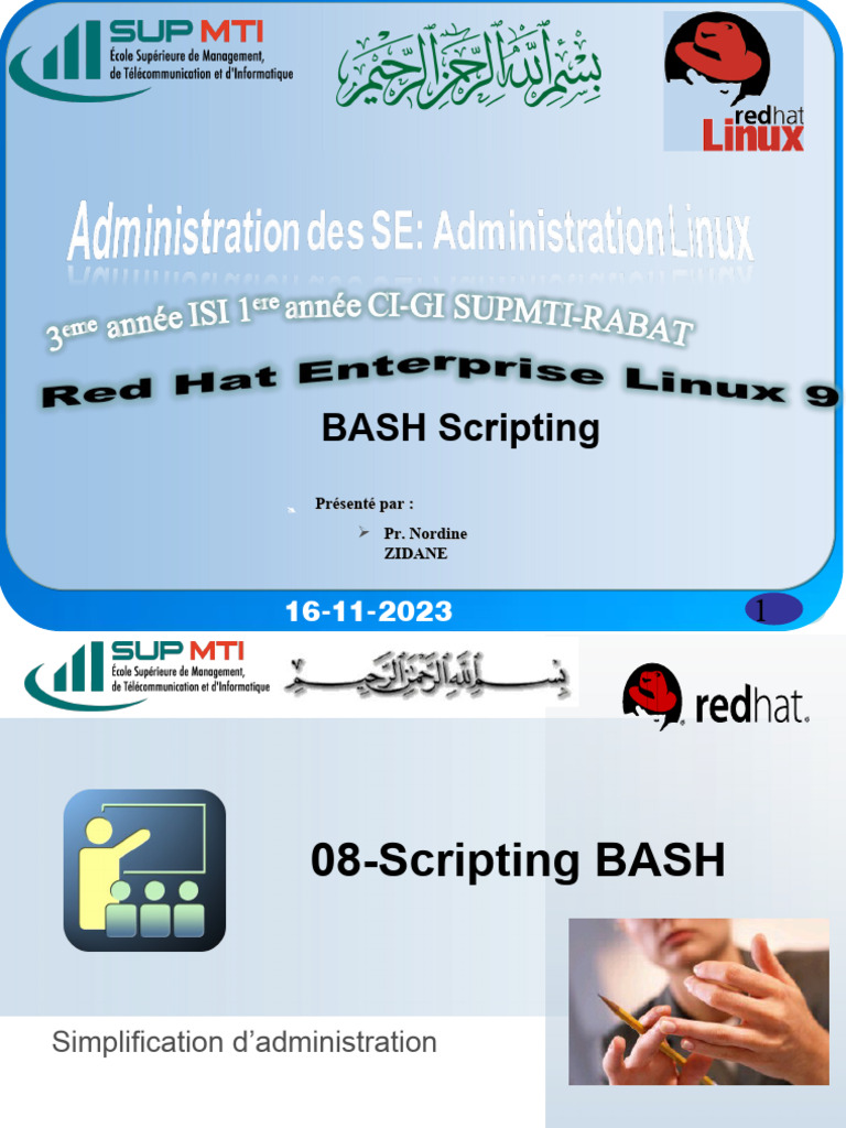 08 Bash Scripting Pdf Technologie De Système D Exploitation Ingénierie Informatique