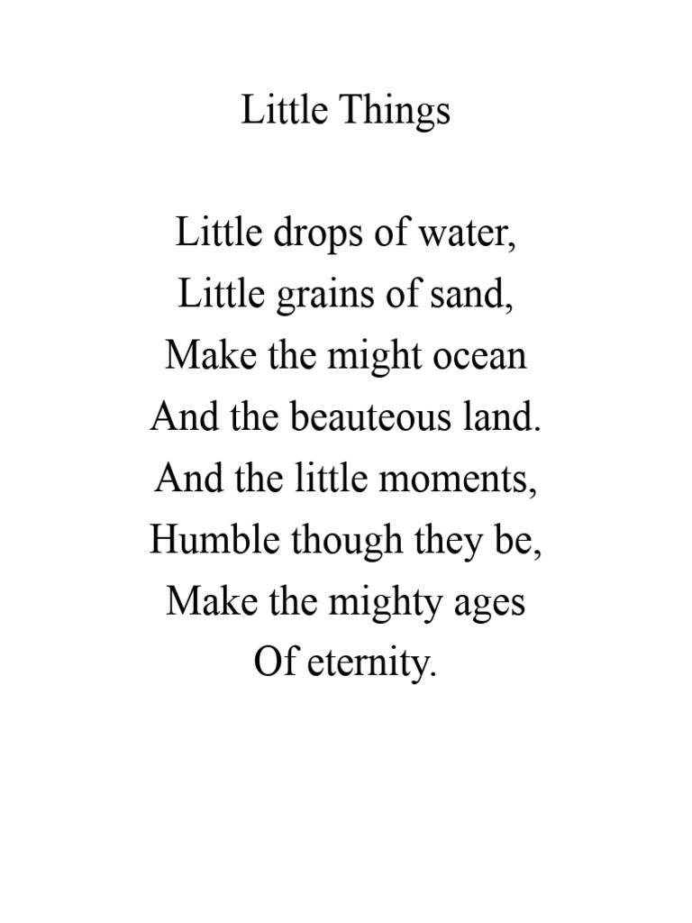 Little Things | PDF