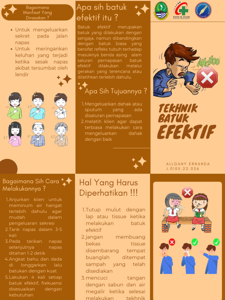 Leaflet Tekhnik Batuk Efektif | PDF