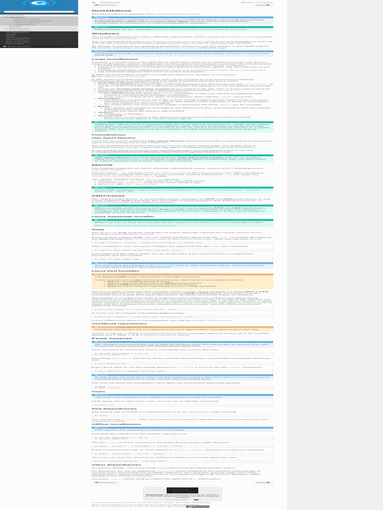 Installation - GLPI Agent 1.7 Documentation | PDF | Linux Distribution ...