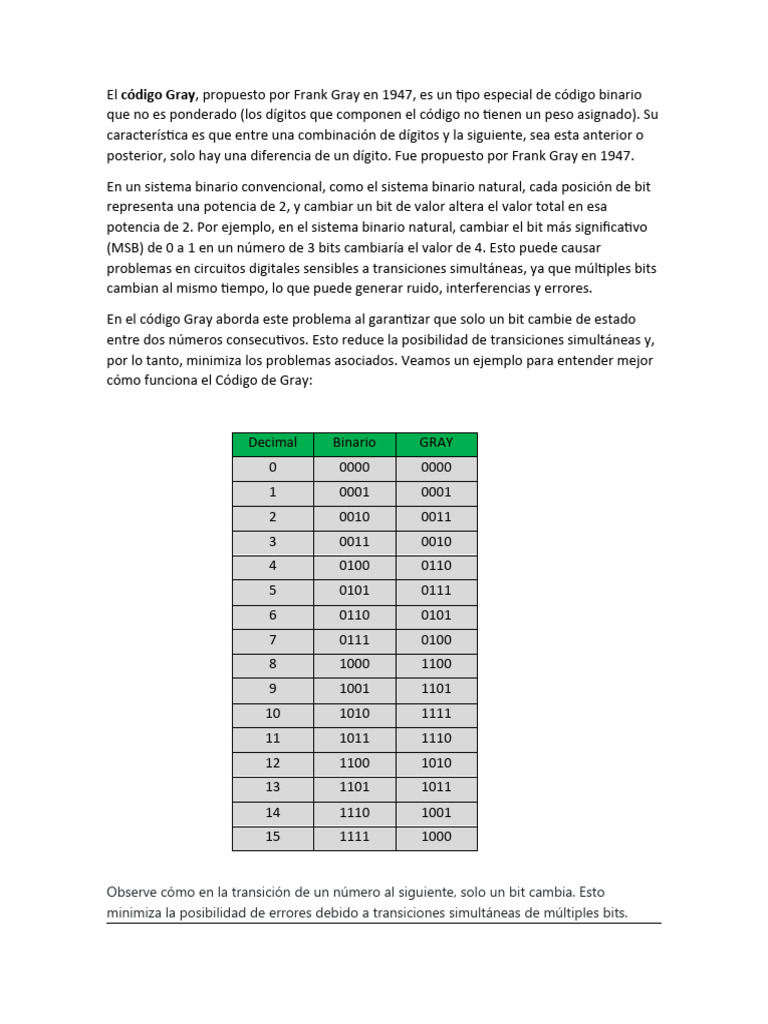 El Código Gray | PDF