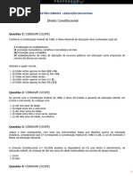 SIMULADO LDB 2024 - 20 Questões + Cobradas - Prof Joel Oliveira | PDF | Pré-escola | Pedagogia