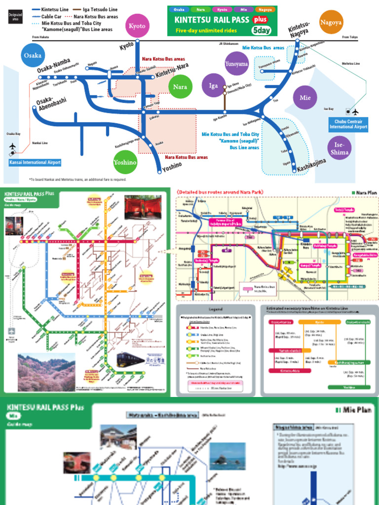 Kintetsu Railway Network Overview | PDF | Rail Transport