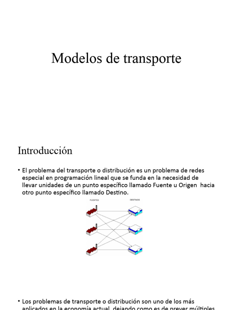 Modelosdetransporte 160623200214 | PDF | Transporte | Programación lineal