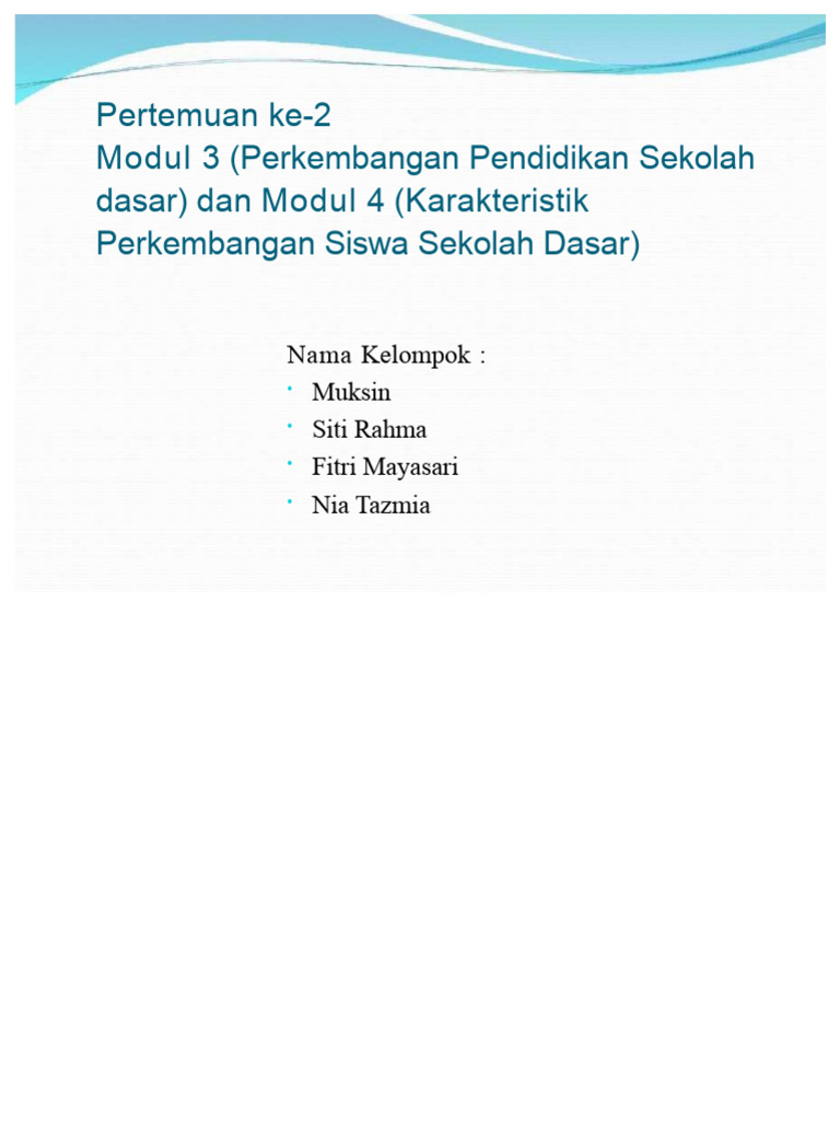 Perspektif Modul 3 Dan 4 | PDF | Ilmu Sosial | Perjalanan