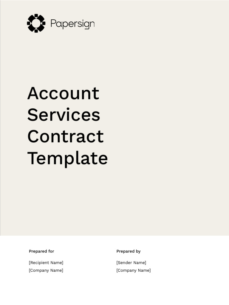 Accounting Services Contract Template (New) | Download Free PDF | Non ...