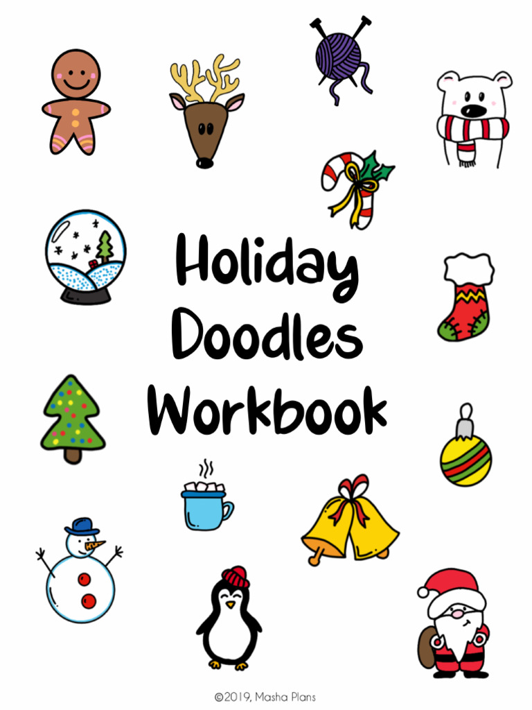 Christmas Doodles Workbook | PDF