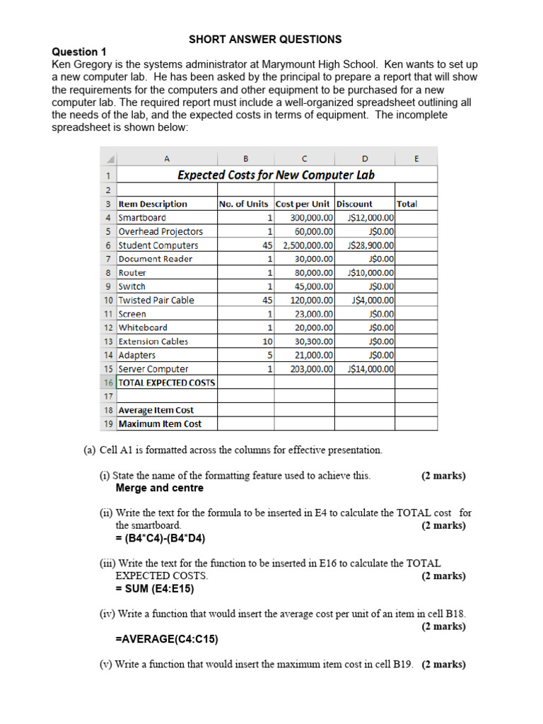 Information Technology Review Sheet | PDF