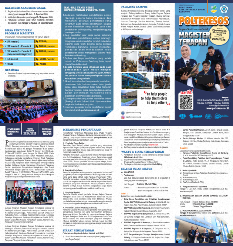 Leaflet PMB Magister Terapan 2024 PDF | PDF
