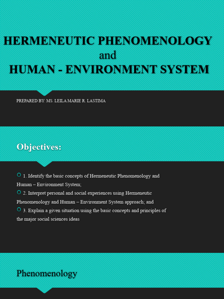 Hermeneutic Phenomenology | PDF | Phenomenology (Philosophy) | Experience