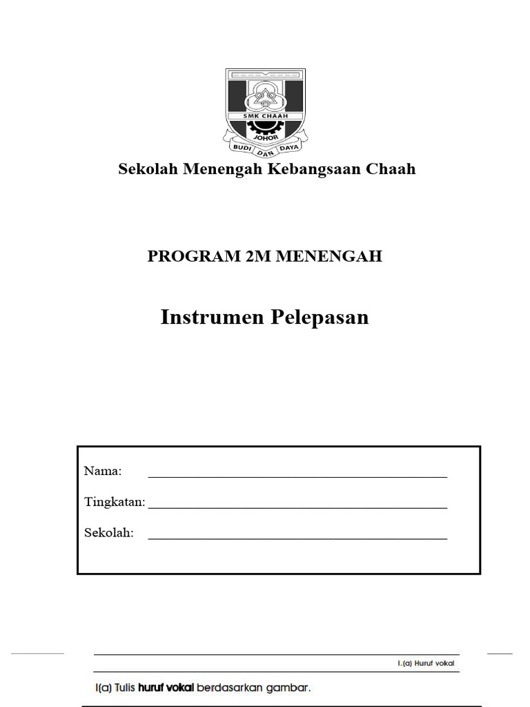 Program 2M SMK Chaah | PDF