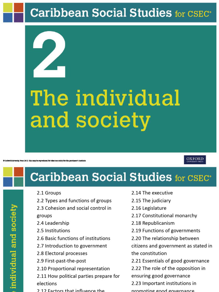 The Individual and Society | PDF | Career & Growth