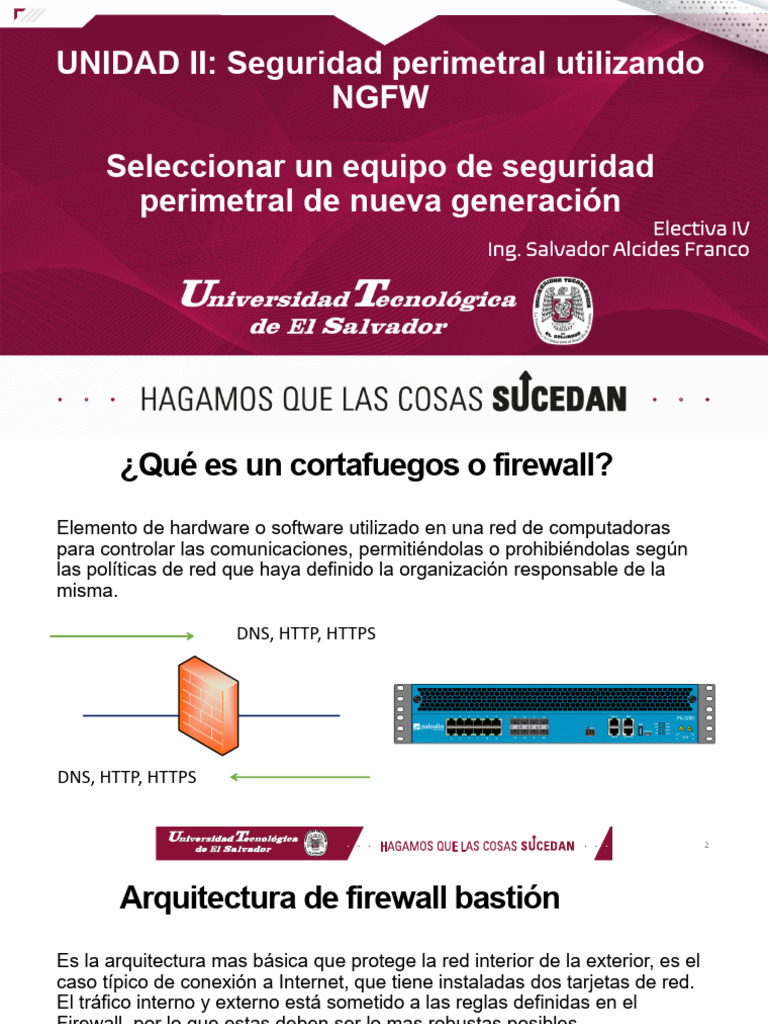 ETS4-T 06 Seleccionar Un Equipo de Seguridad Perimetral | PDF | Cortafuegos (informática) | Red ...