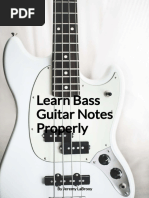 Printable Bass Guitar Fretboard Chart | PDF