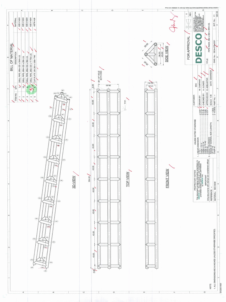Pipe Rack Edc Ormoc Storage | PDF