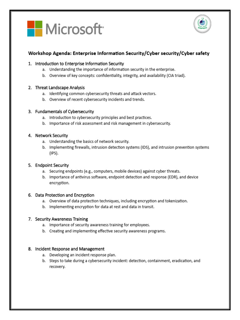 HEC (Agenda - Enterprice Inf. Security, Cyber security & Trainer ...