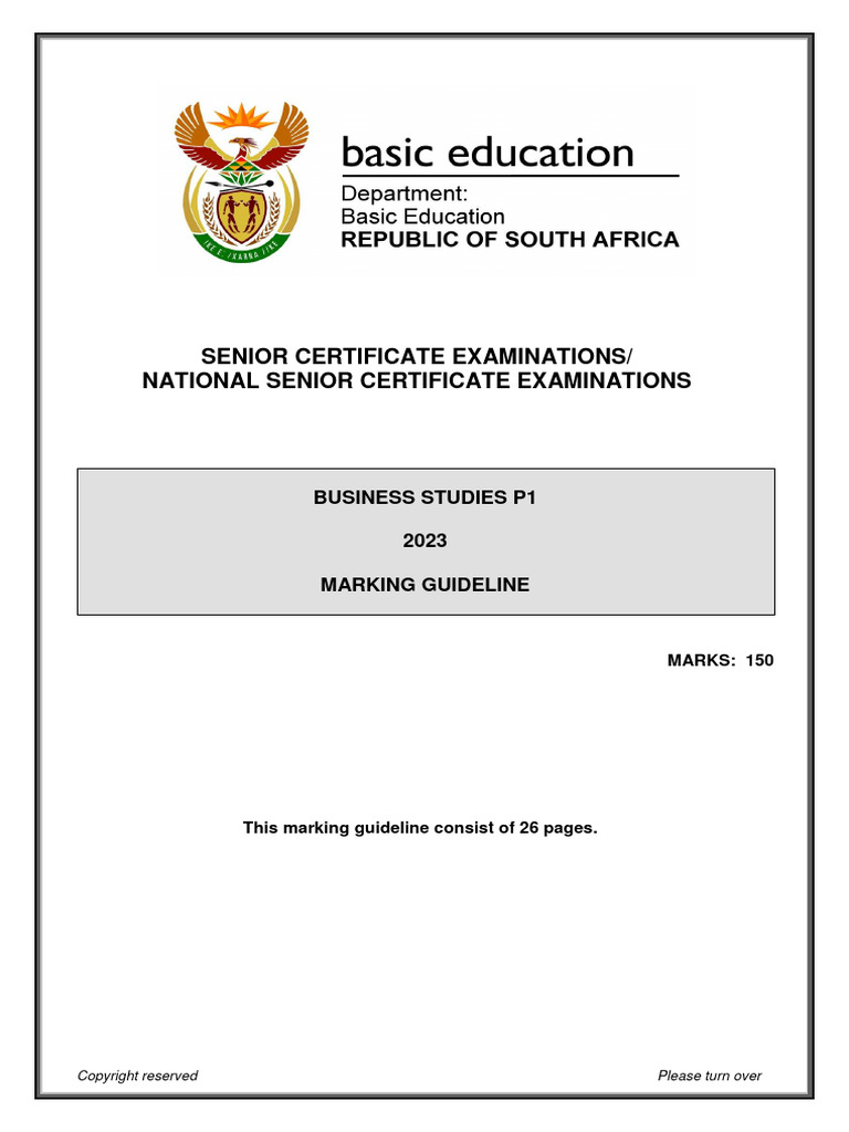 Business Studies P1 May-June 2023 MG Eng | PDF | Affirmative Action | Strategic Management