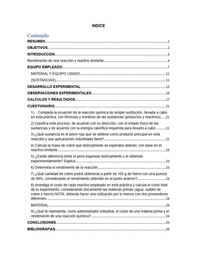 Contenido: Resumen Objetivos Introduccion | PDF