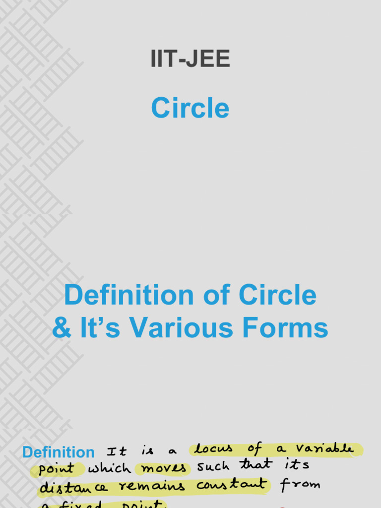 Circle Lecture 01 | PDF | Circle | Pi