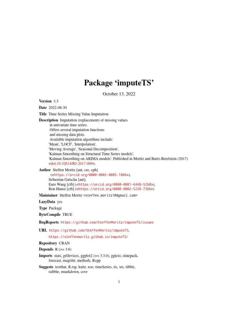 Impute TS | PDF