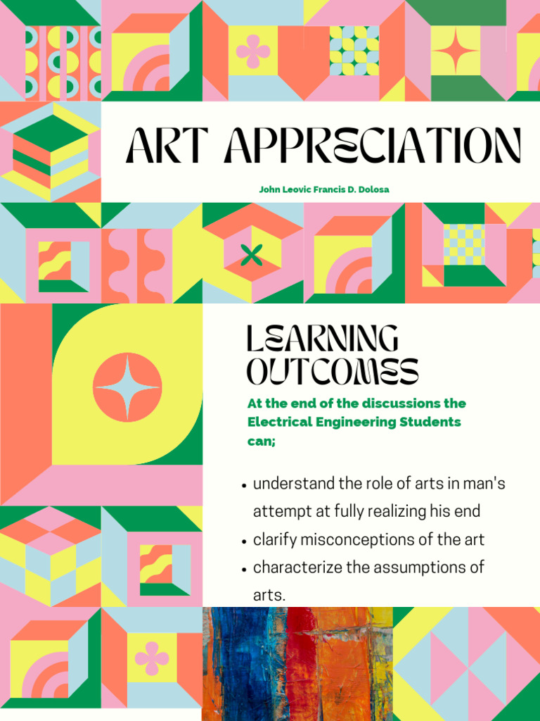 Art Appreciation Lesson 1 What Is Art 23-24 | PDF | Humanities | Aesthetics
